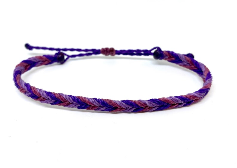 Fishtail Braided Wax String Bracelet fishtail anklet | Etsy