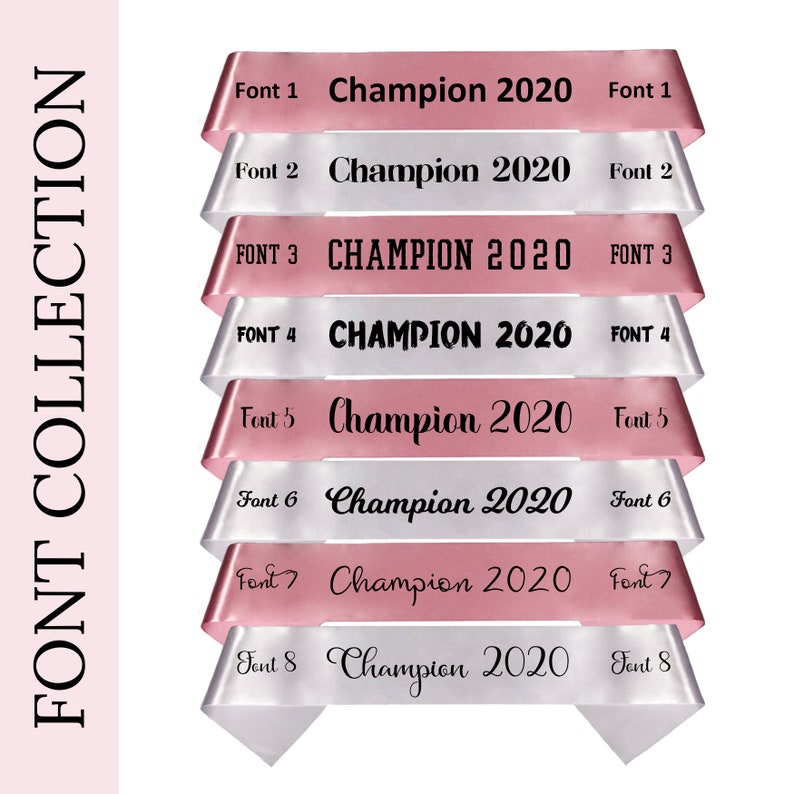 Personalised Custom Made Sash Sashes Sports Winner Champion - Etsy