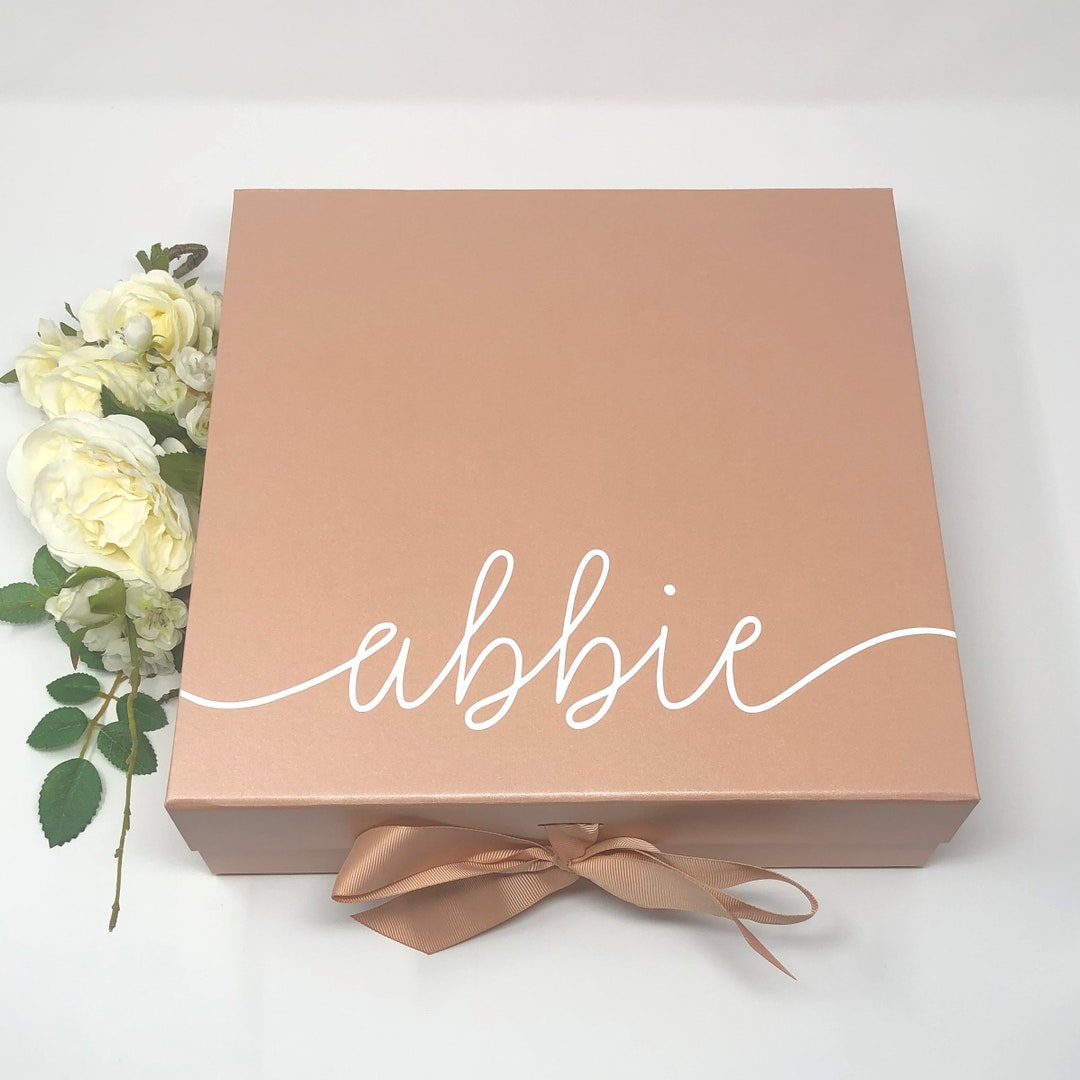 Luxury Large Medium Gift Box - Personalised Any Name- Wedding Proposal ...