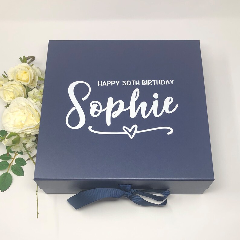 Personalised Birthday Gift Box Luxury Gift Box Any Age - Etsy