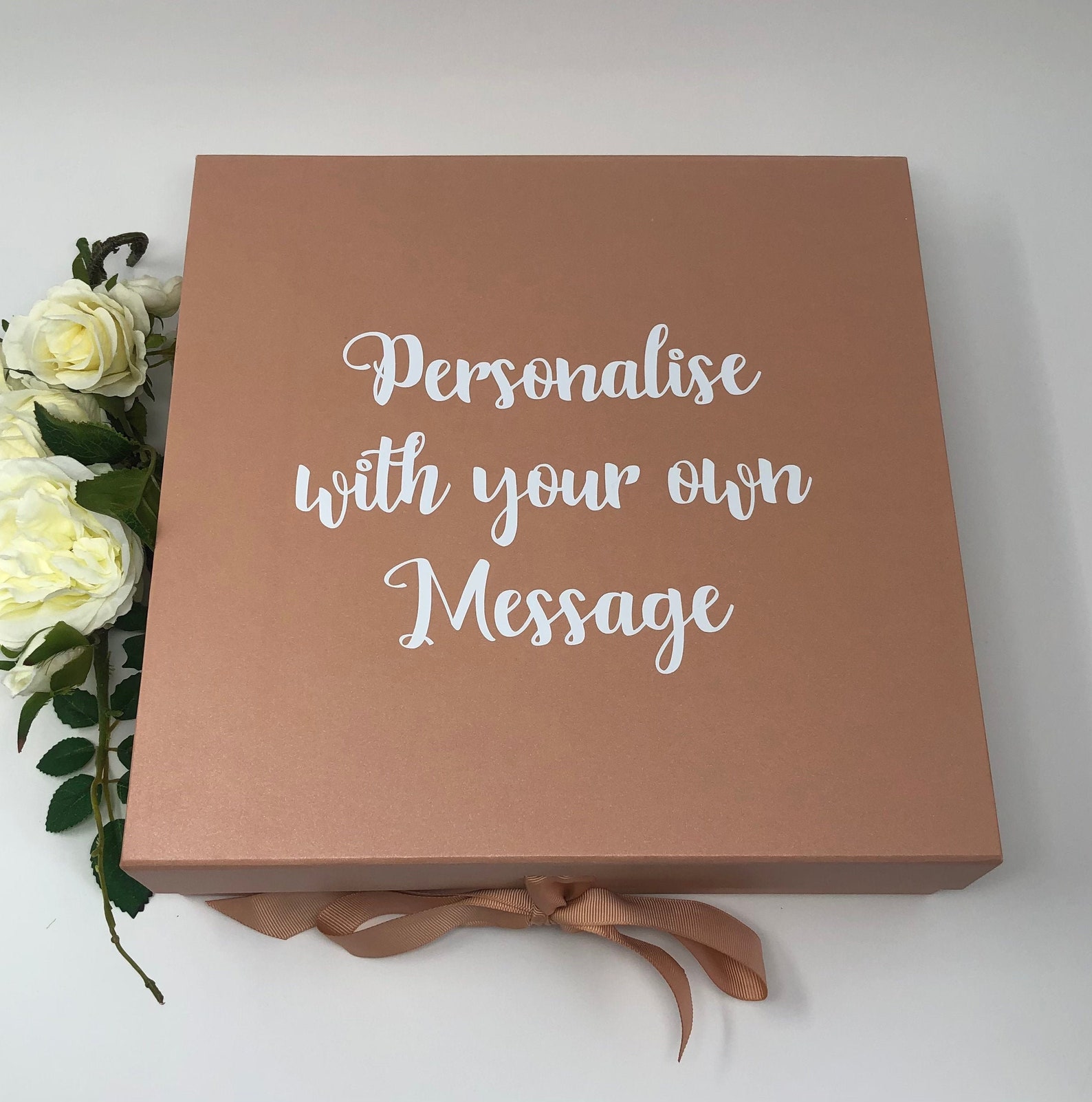 Large Medium Personalised Gift Box - Son Gift Box - Black White Gift ...
