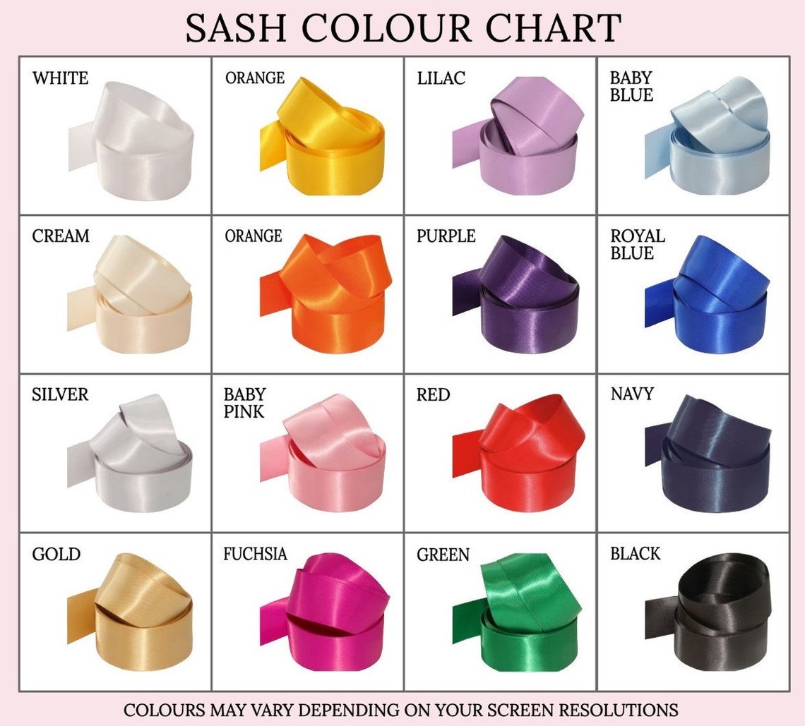 Custom Made Design Your Own Birthday Sash Sashes Any Age 18th - Etsy