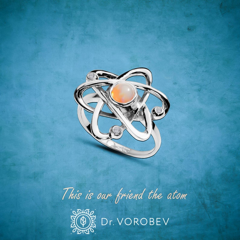 Science Ring-Atom Ring-Medical Jewellery-Science | Etsy