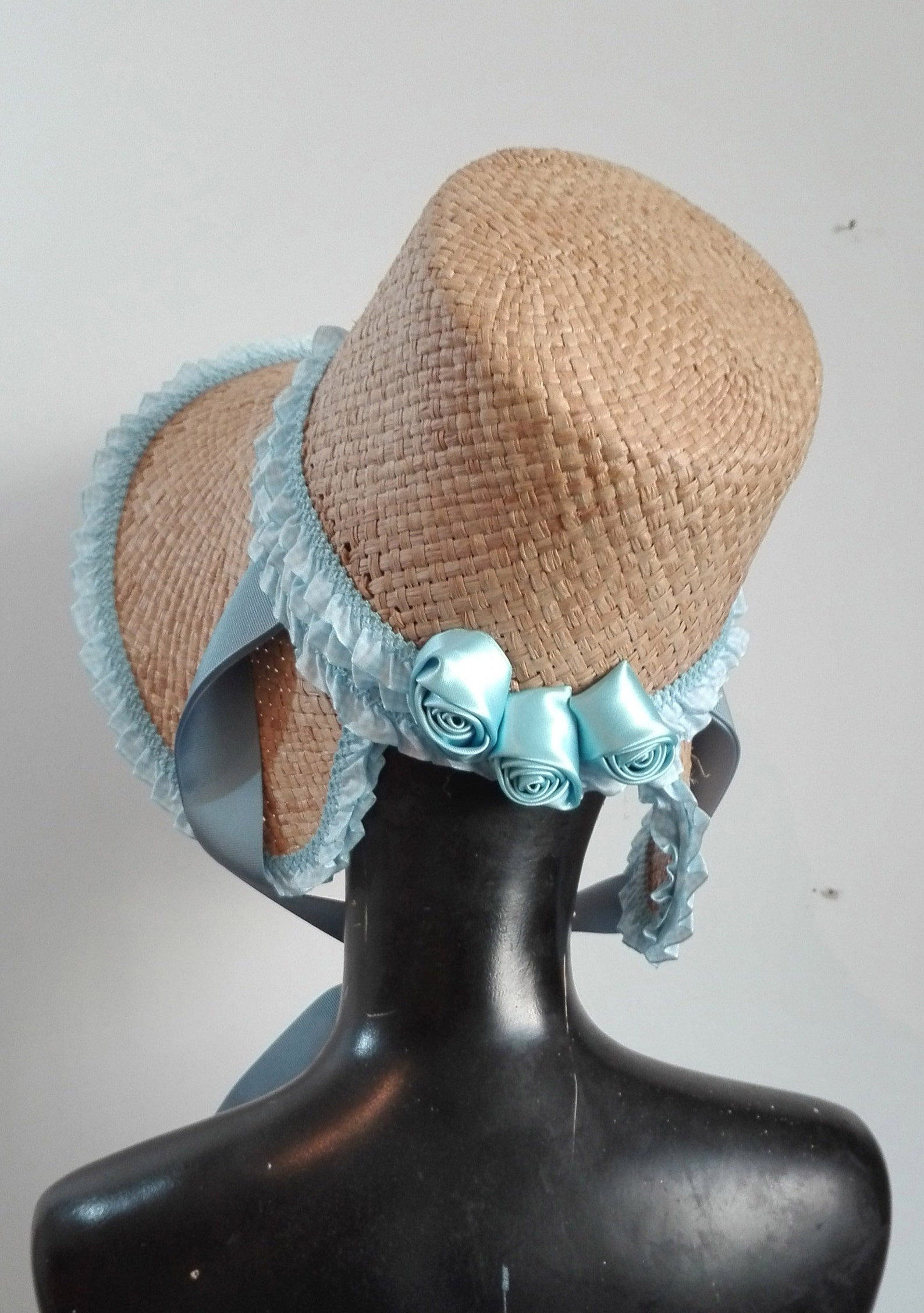 Regency Style, Straw Poke Bonnet - Etsy