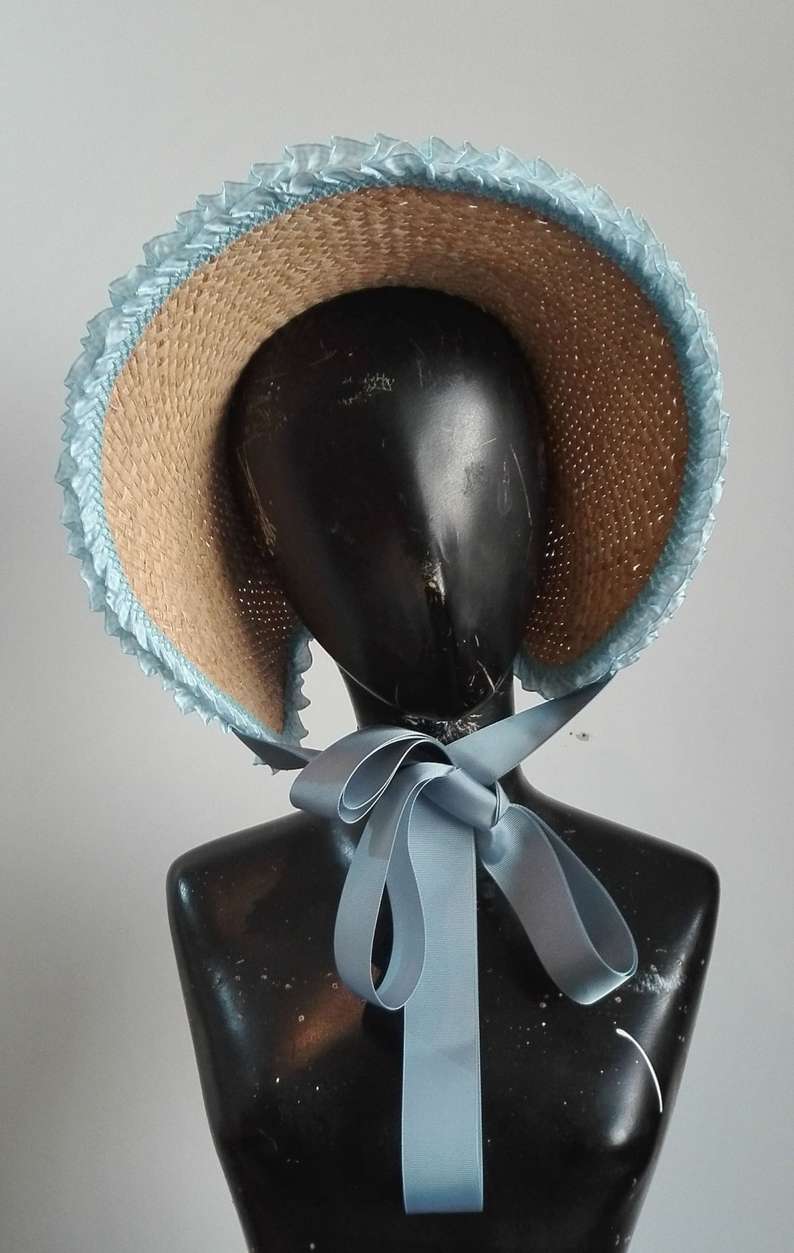 Regency Style, Straw Poke Bonnet - Etsy