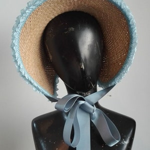 Regency Style, Straw Poke Bonnet - Etsy