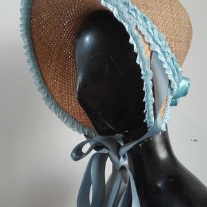 Regency Style, Straw Poke Bonnet - Etsy