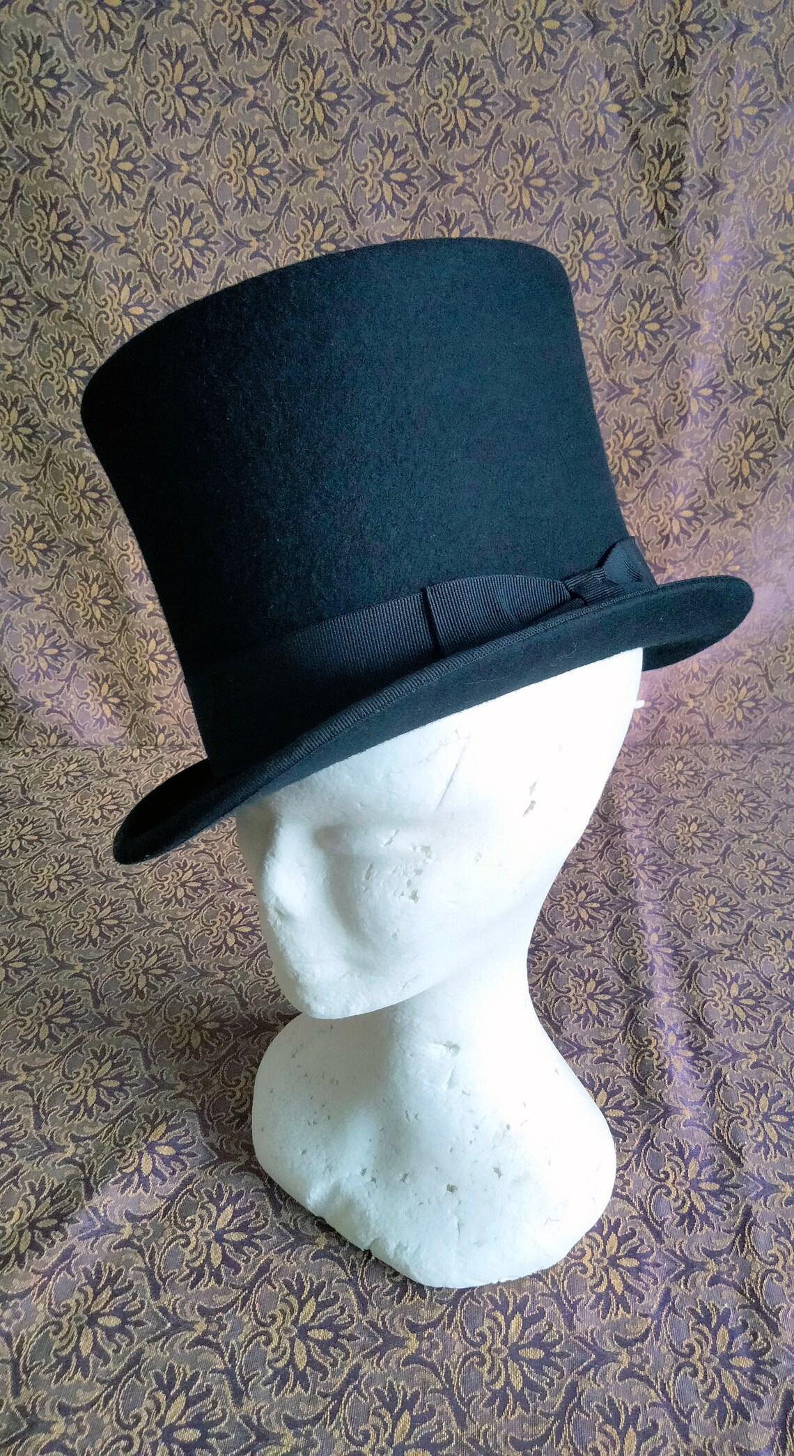 Victorian Style Wool Felt Top Hat 15 Cm - Etsy