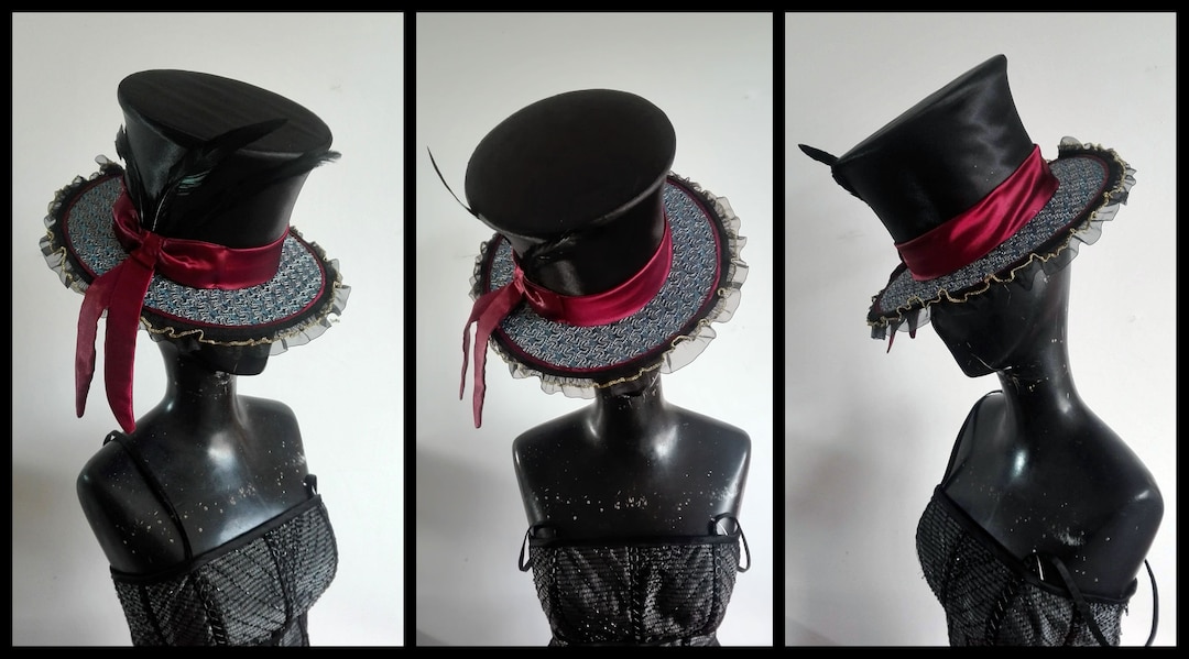 Burlesque Top Hat 15 Cm - Etsy