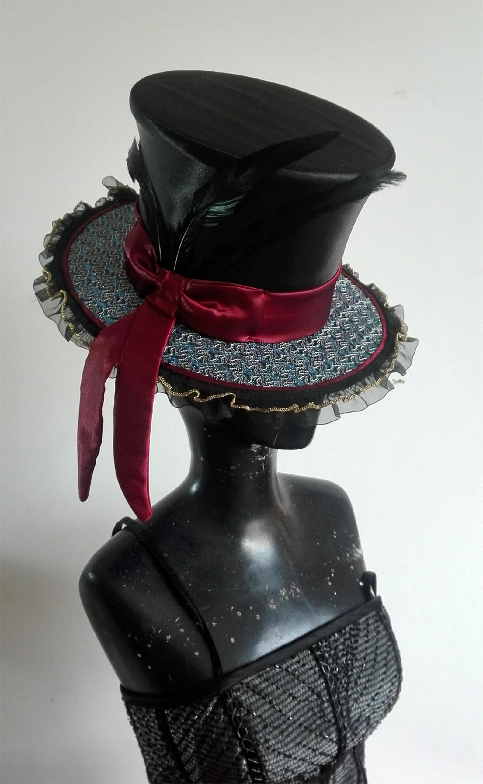 Burlesque Top Hat 15 Cm - Etsy
