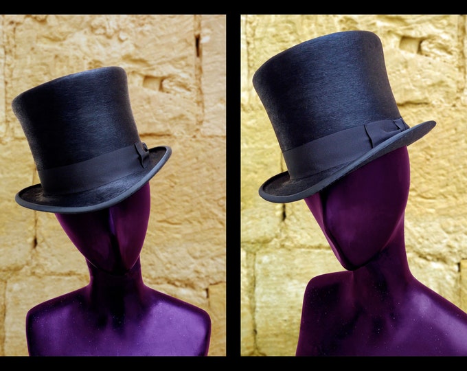 Victorian Style Top Hat 15 Cm - Etsy