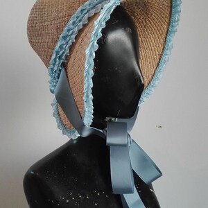 Regency Style, Straw Poke Bonnet - Etsy