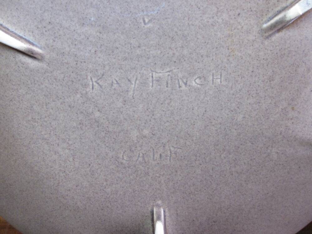 Kay Finch Pottery Rare MCM Footed Dish 1940's Calif Art Pottery - Etsy