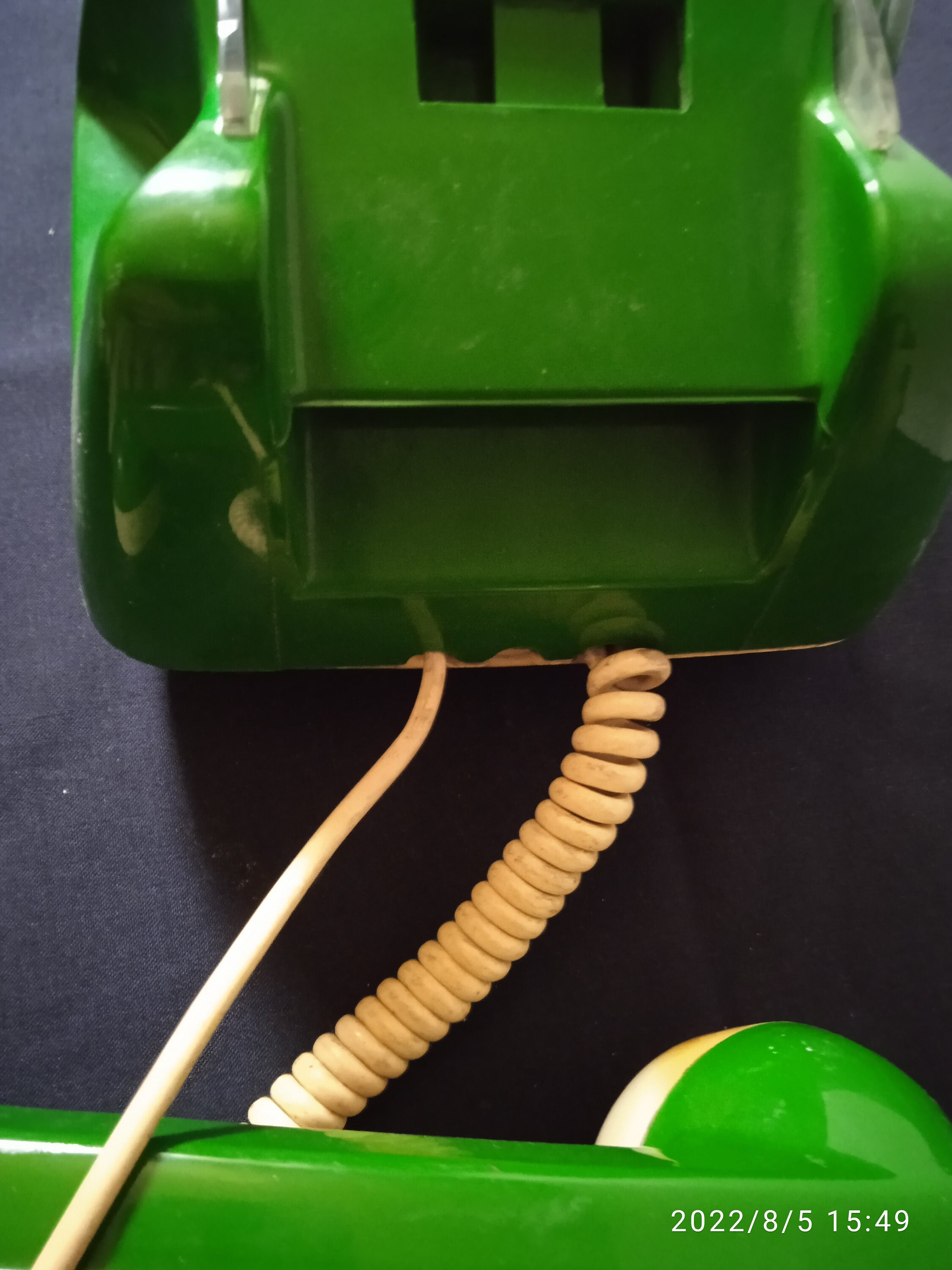 1 Vintage DARK Green and White Manual Telephone. Siemens Landline ...