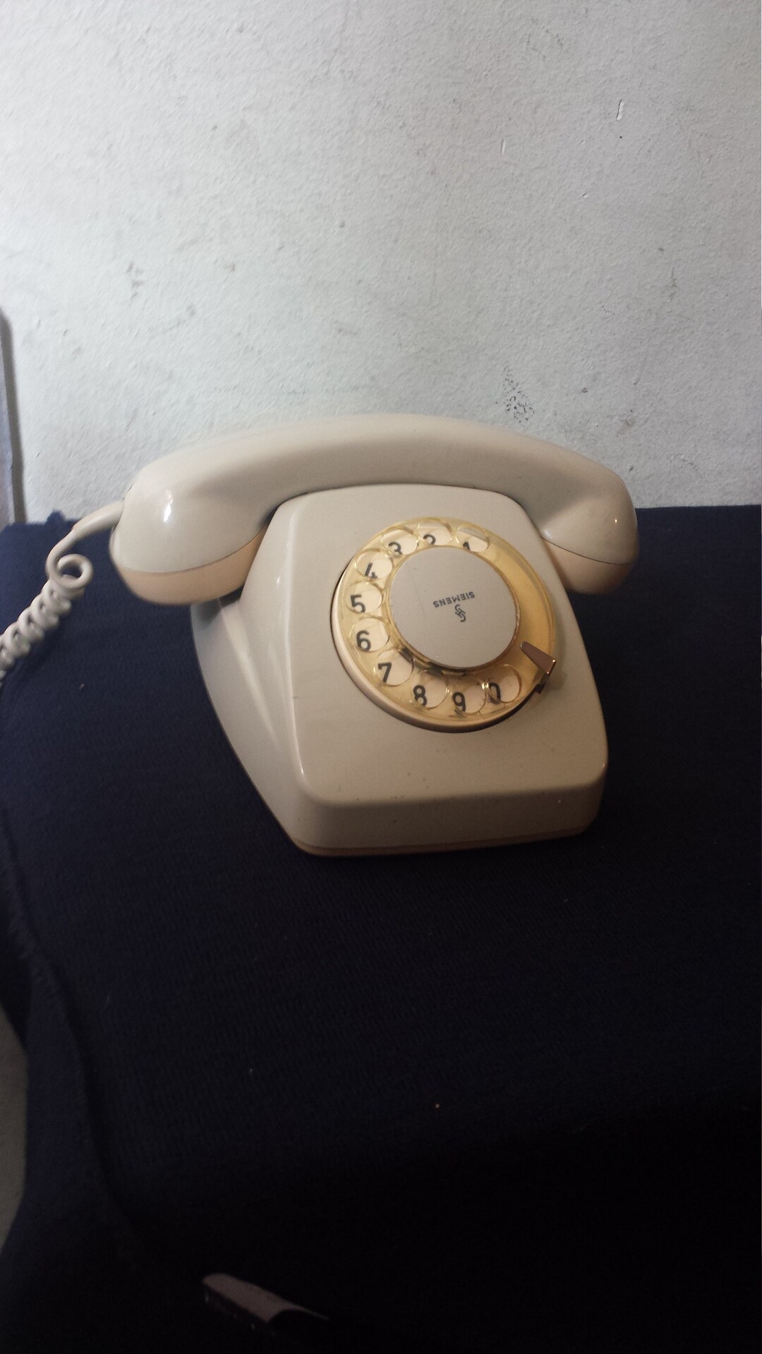 Vintage Gray Manual Telephone. Landline Telephone, Retro Vintage ...