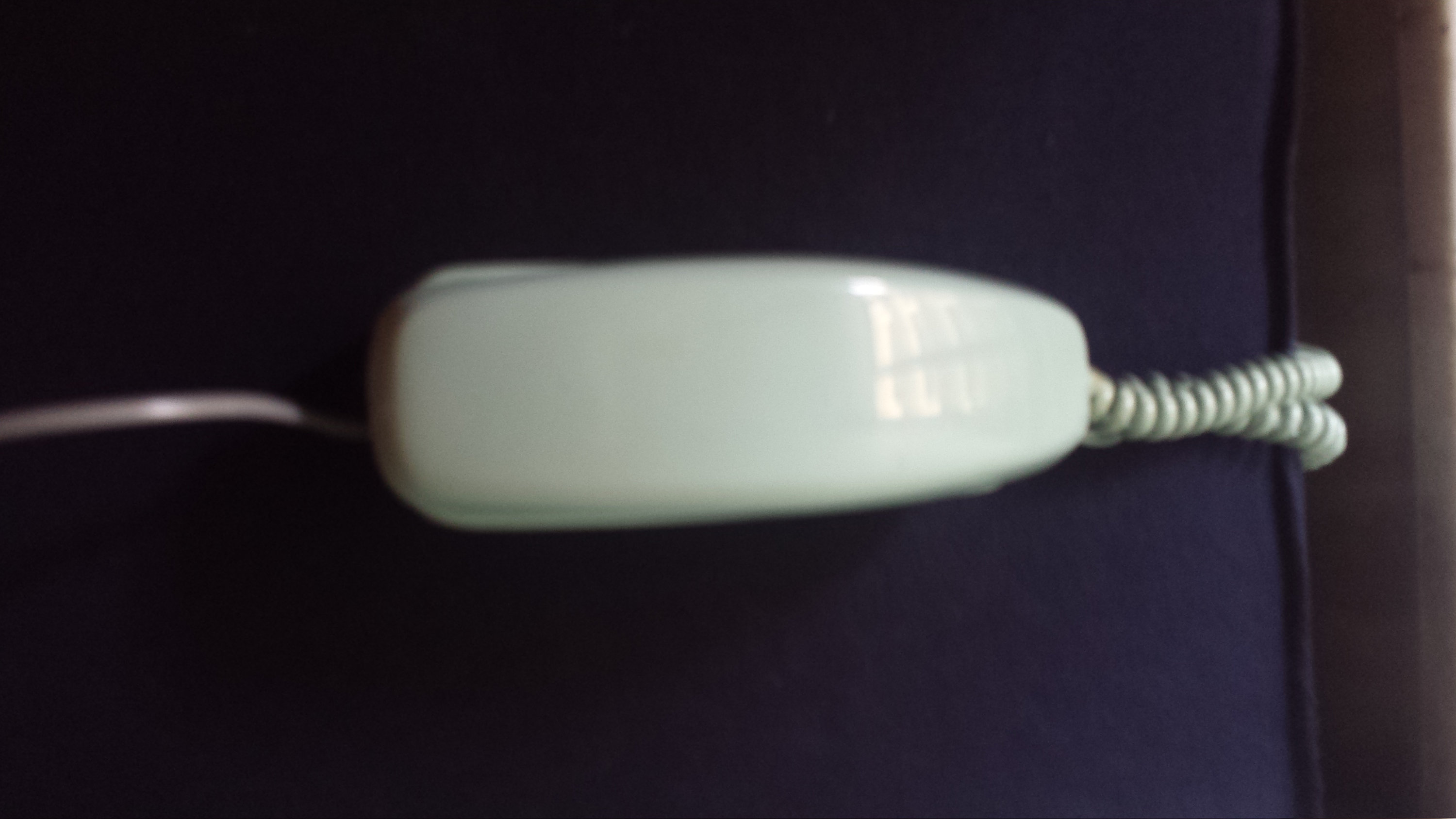 Working Vintage Manual Landline Telephone, Rectangular Green Color ...