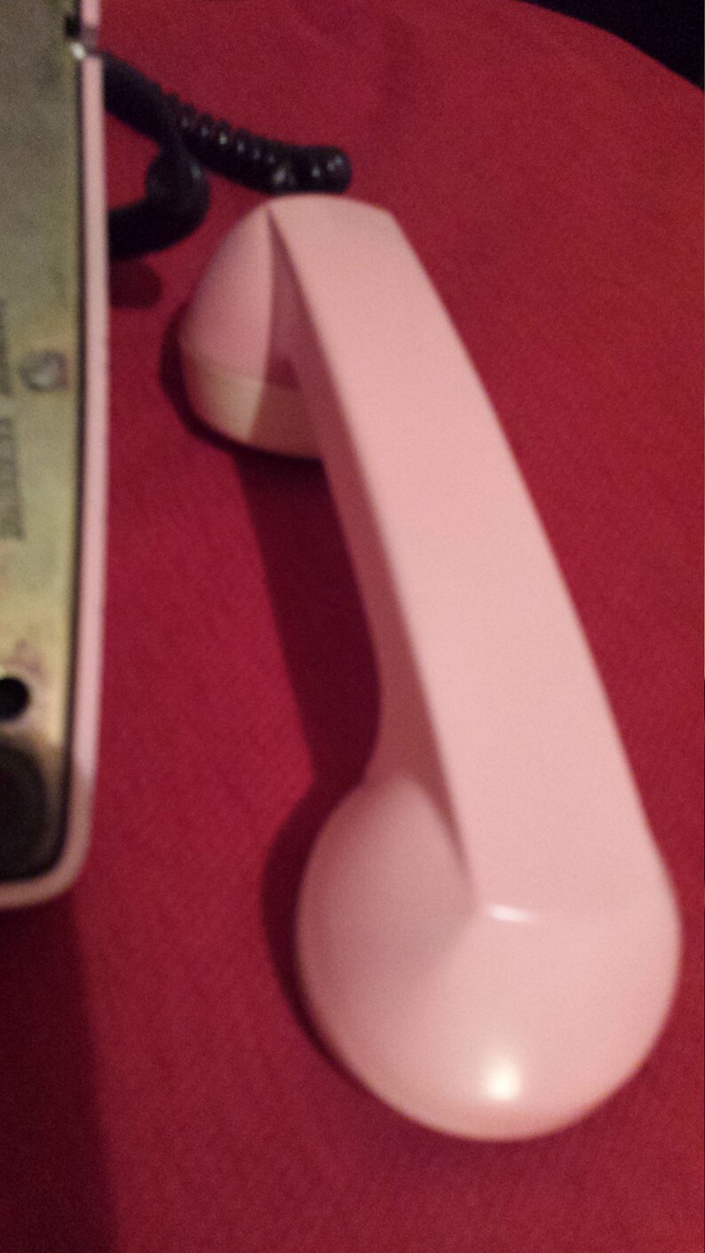 Vintage Pink Phone Manual Dial Phone Pink Landline Phone | Etsy