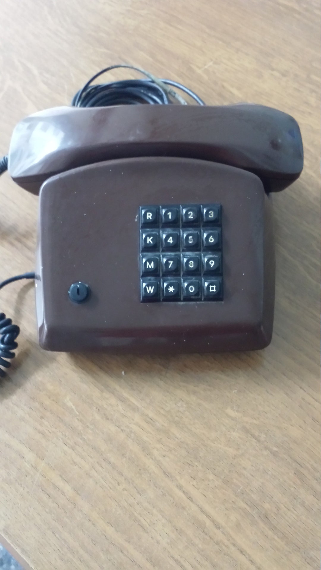Working Vintage Brown Telephone, Retro Telephone, Telephone, Landline ...