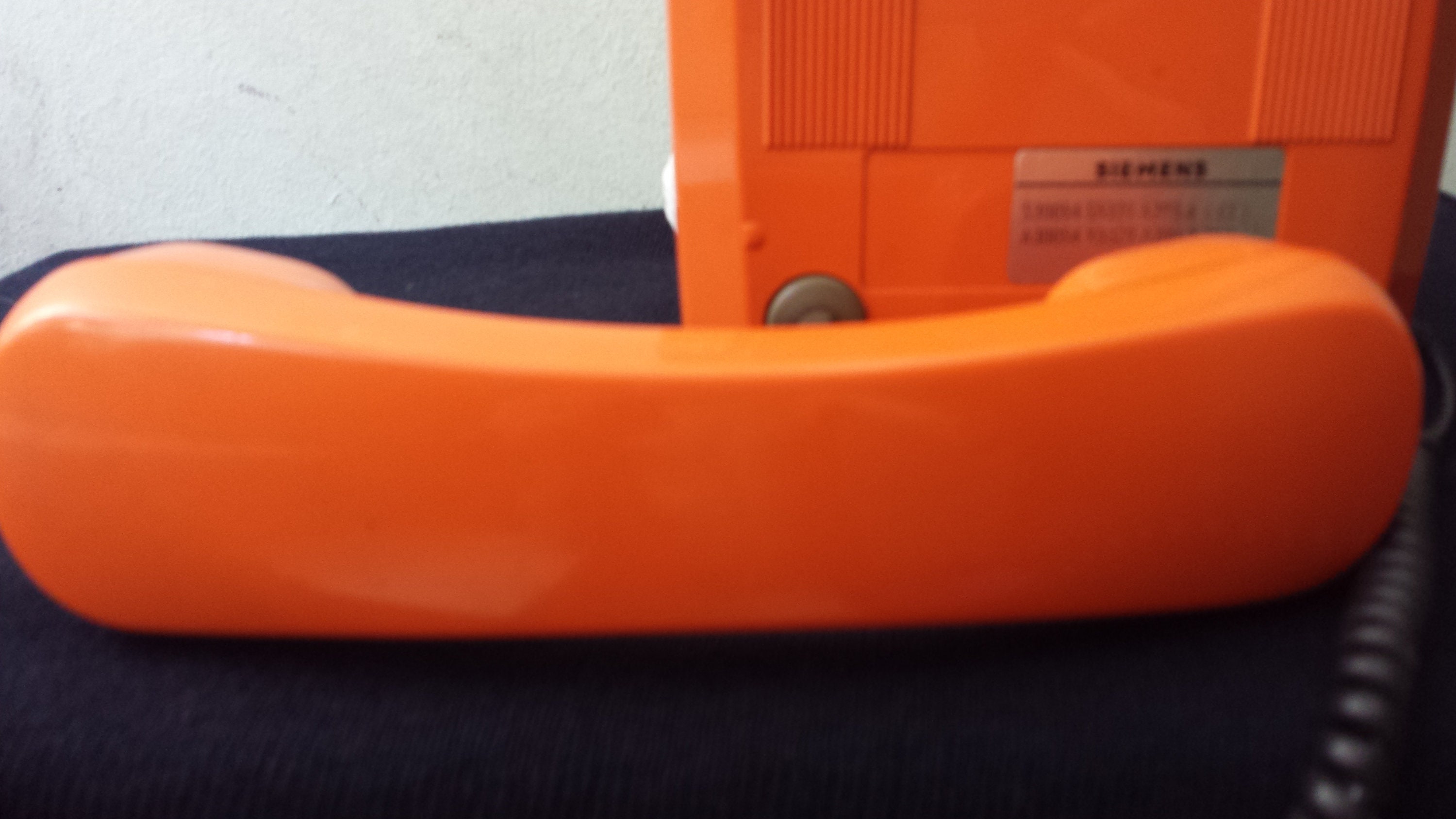 Vintage Orange Manual Fixed Square Telephone. Old Phone, - Etsy