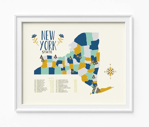 New York State Map Worksheet