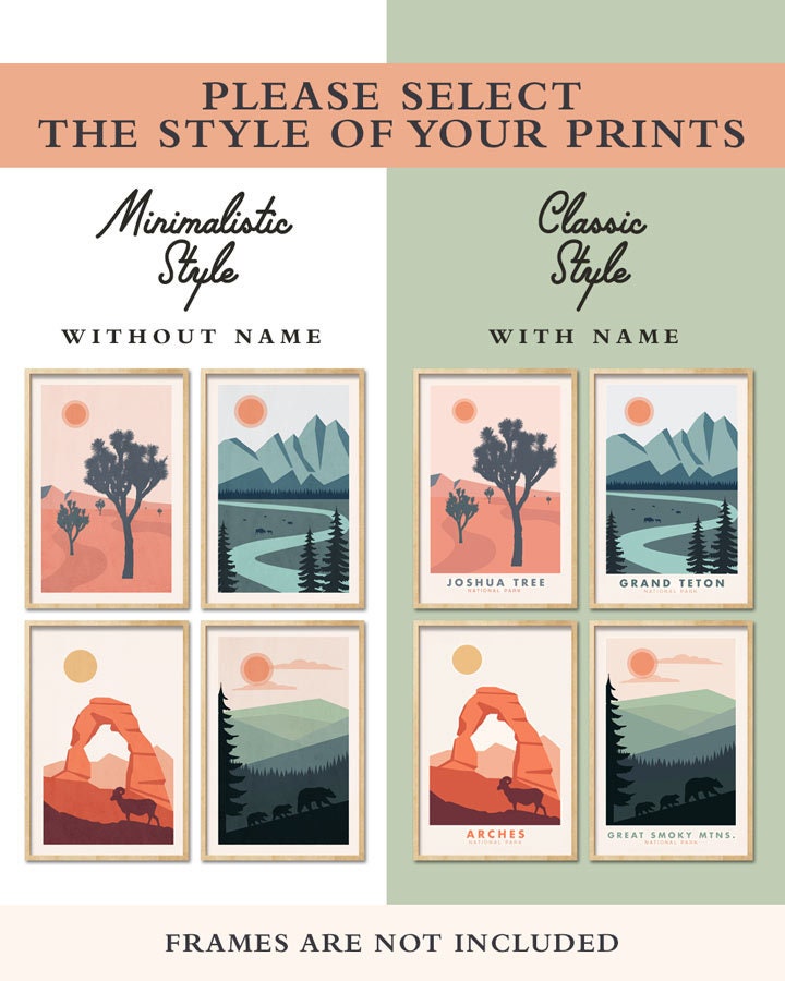 Money Saving Offer Any 3 National Park Prints Art Travel - Etsy