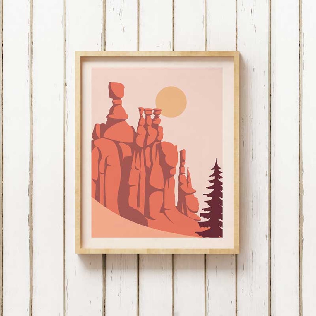 Bryce Canyon National Park Poster, Bryce Canyon National Park Print ...