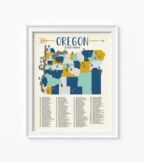 Oregon State Parks Camping Map