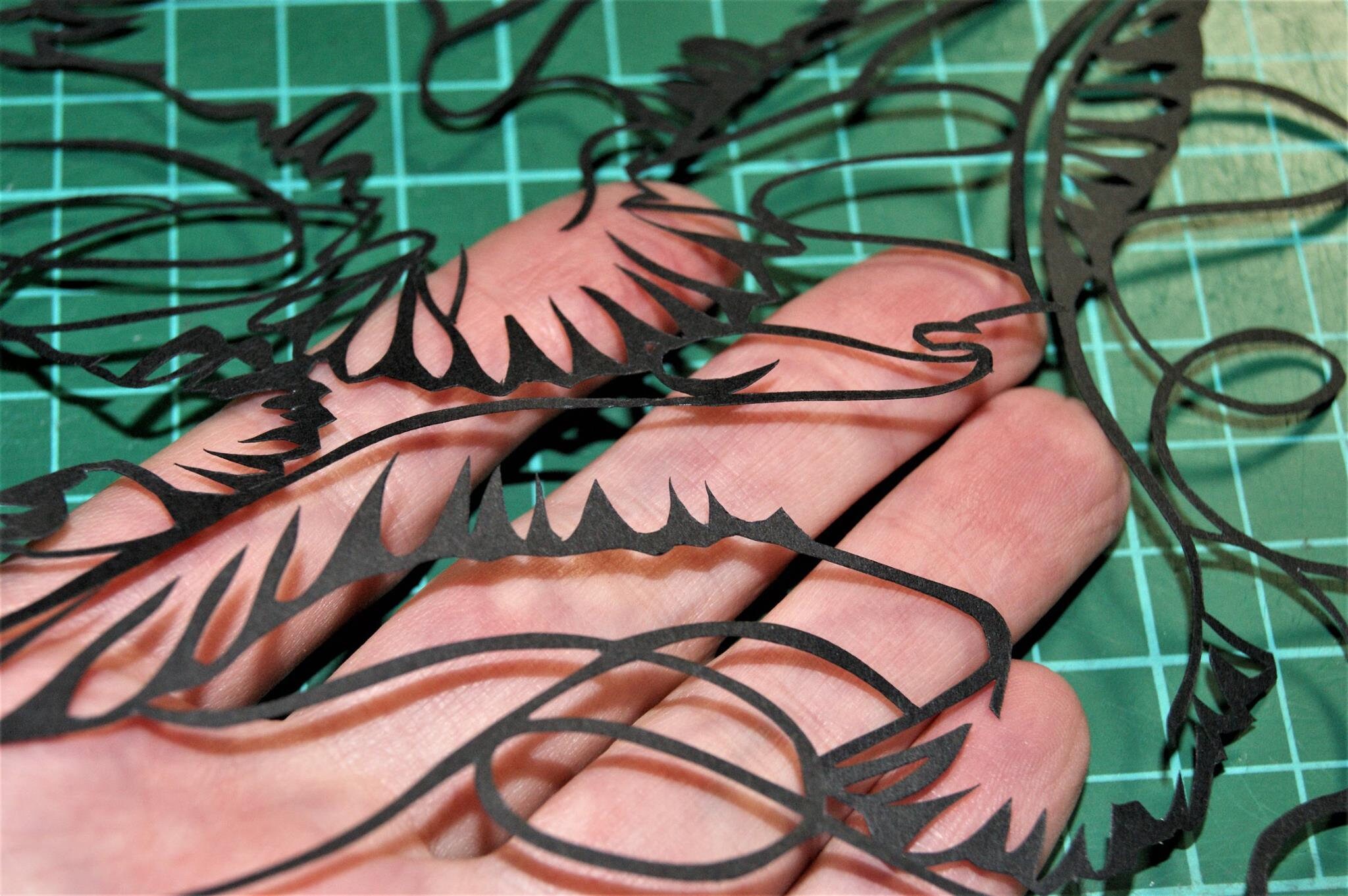 Seagulls and Mackerel - Handmade Papercut Picture - Etsy UK