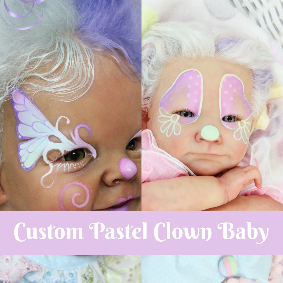 CUSTOM Pastel Clown Reborn Baby Doll - Etsy