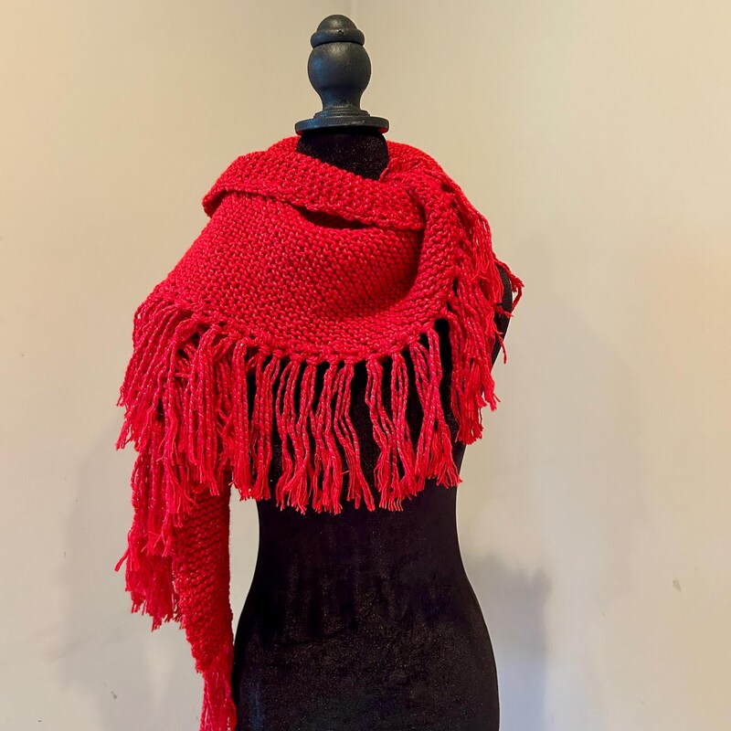 Hand Knit Wrap - Etsy