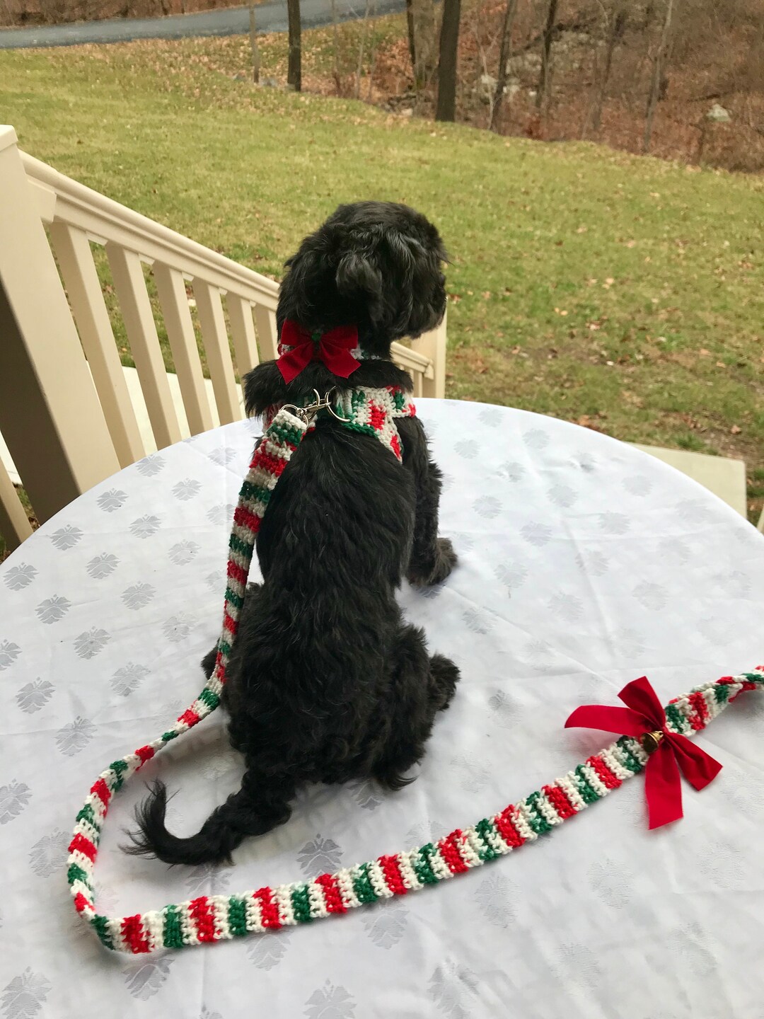 Crochet Dog Harness, Pet Leash, Soft Pet Harness, Puppy Harness, Kitten ...