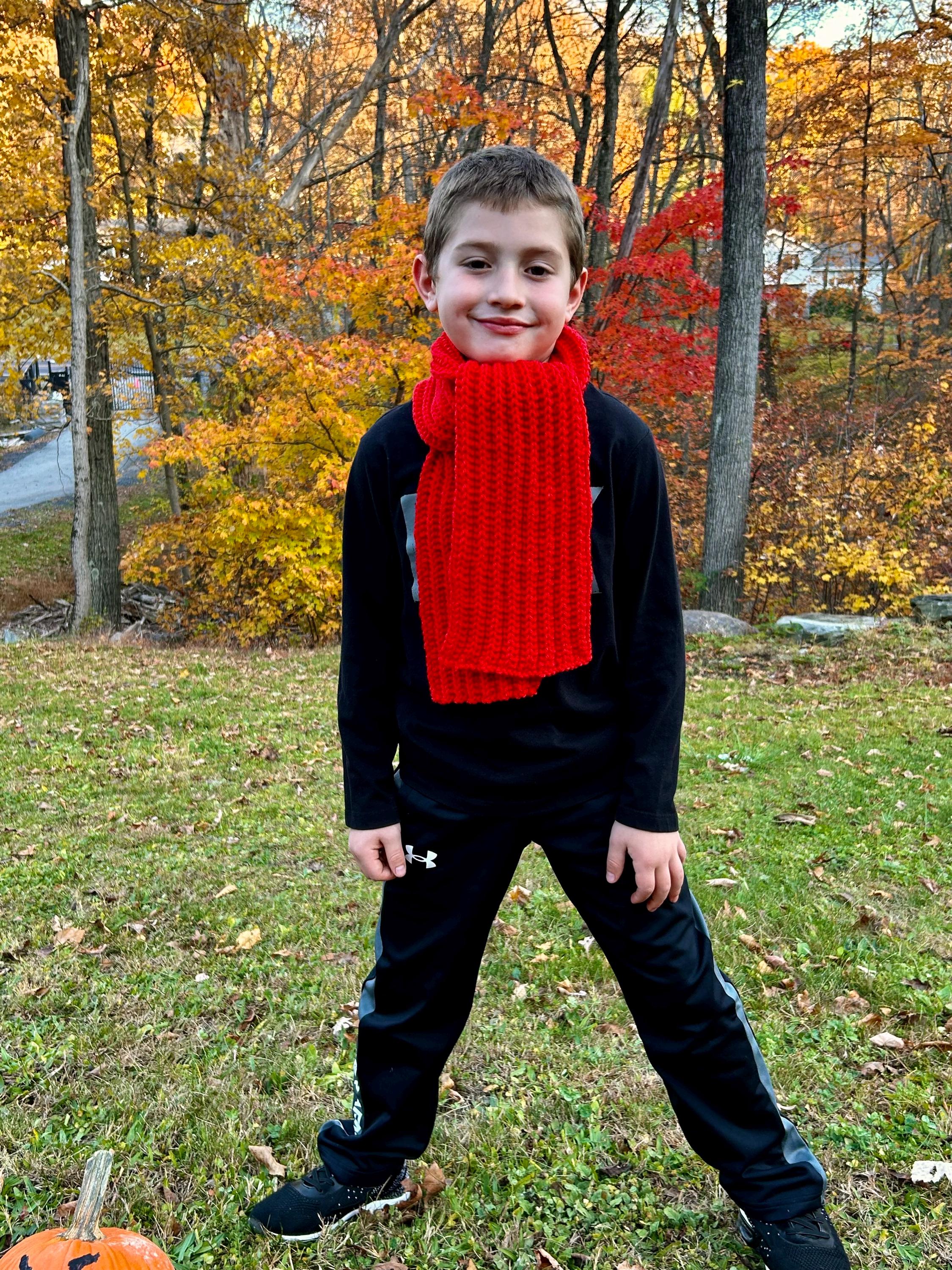 Kids Scarf, Handmade Scarves, Knitted Kids Scarf, Christmas Gift for ...