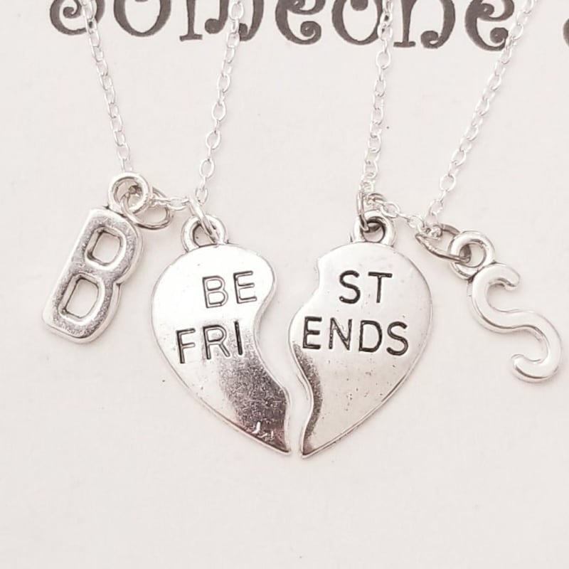 Best Friend Broken Heart Necklace - Etsy