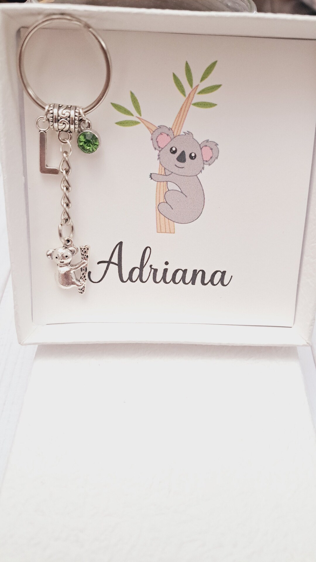 Koala Bear Keychain, Koala Bear Gift, Personalized Keychain, Animal ...