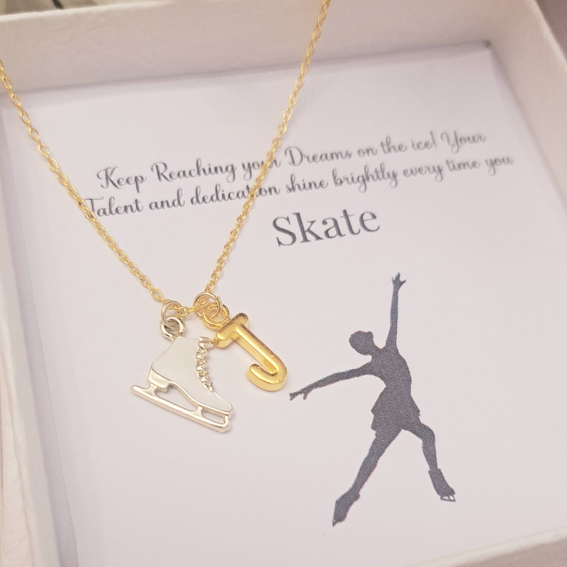 Ice Skating Necklace - Etsy