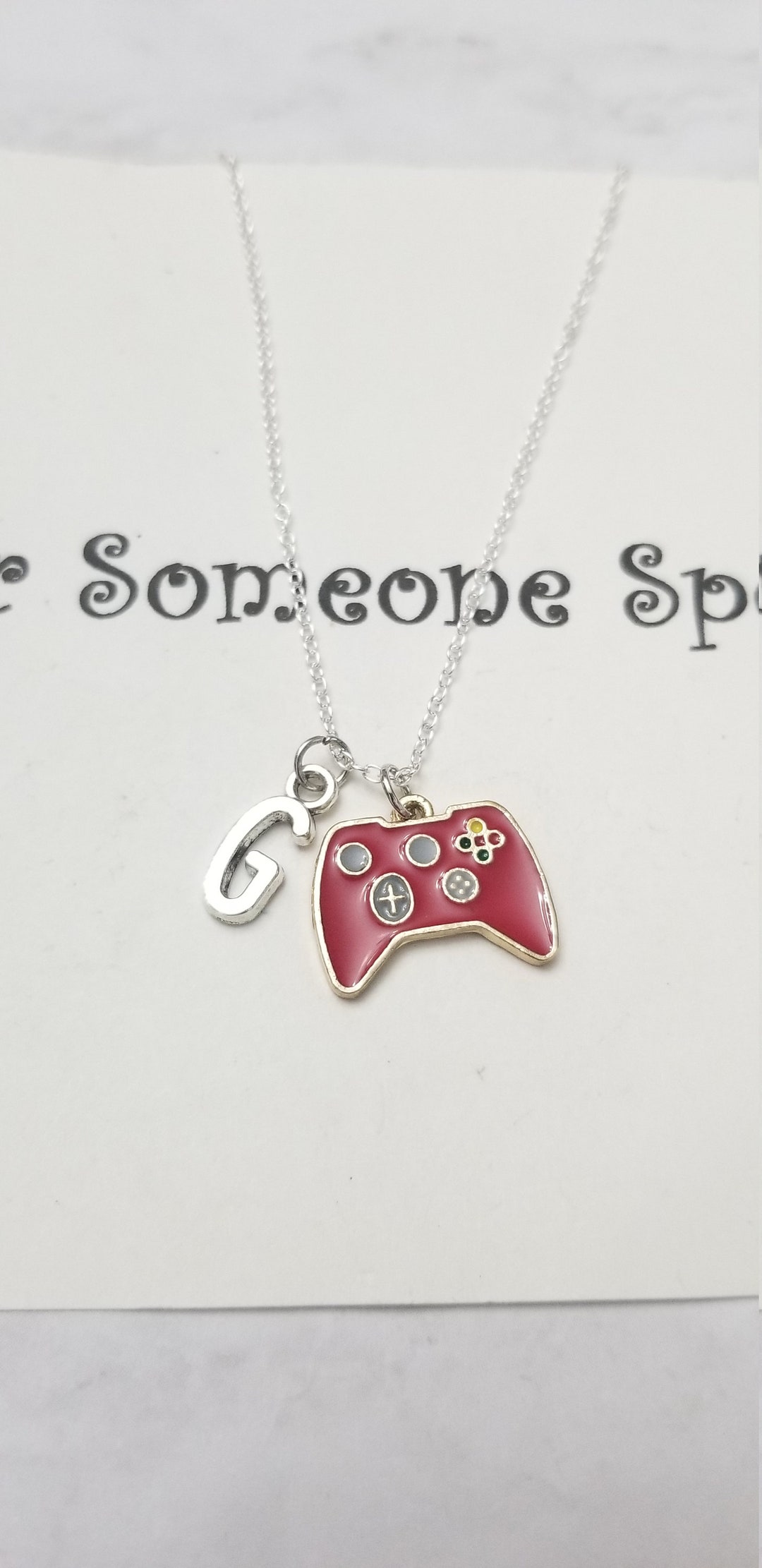 Personalized Kids Initial Gamer Controller Necklace for Boys - Etsy