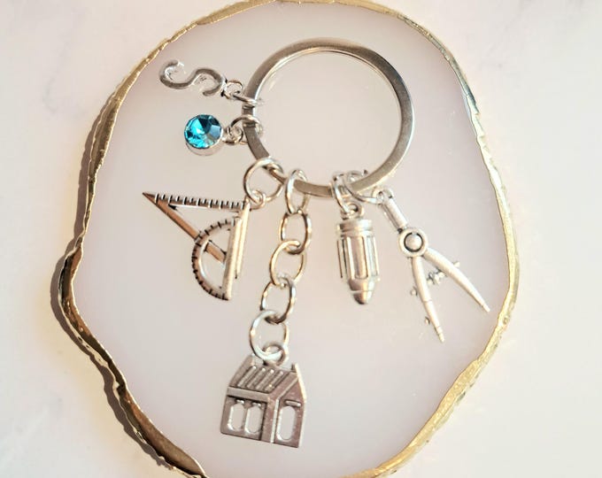 Gift for Architect Keychain, Architectural Technology Student ...