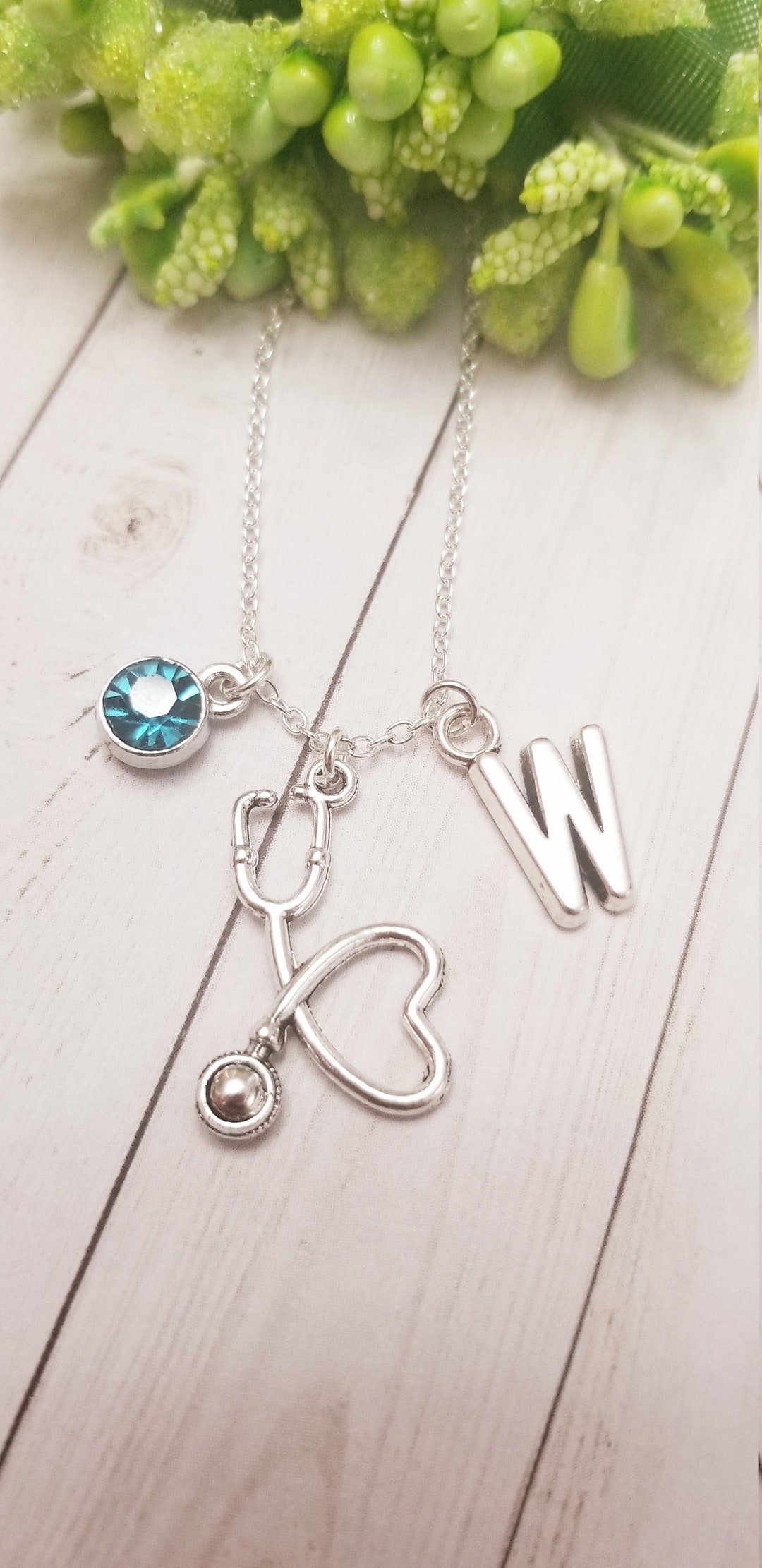Personalize Nurse Gift, Nurse Necklace, RN Graduation Gift, Stethoscope ...