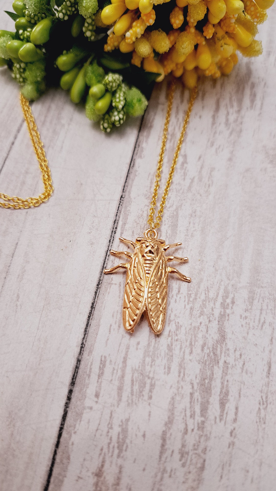 Cicada Necklace, Cicada Insect Bug Necklace, Bug Jewelry, Insect Gift ...