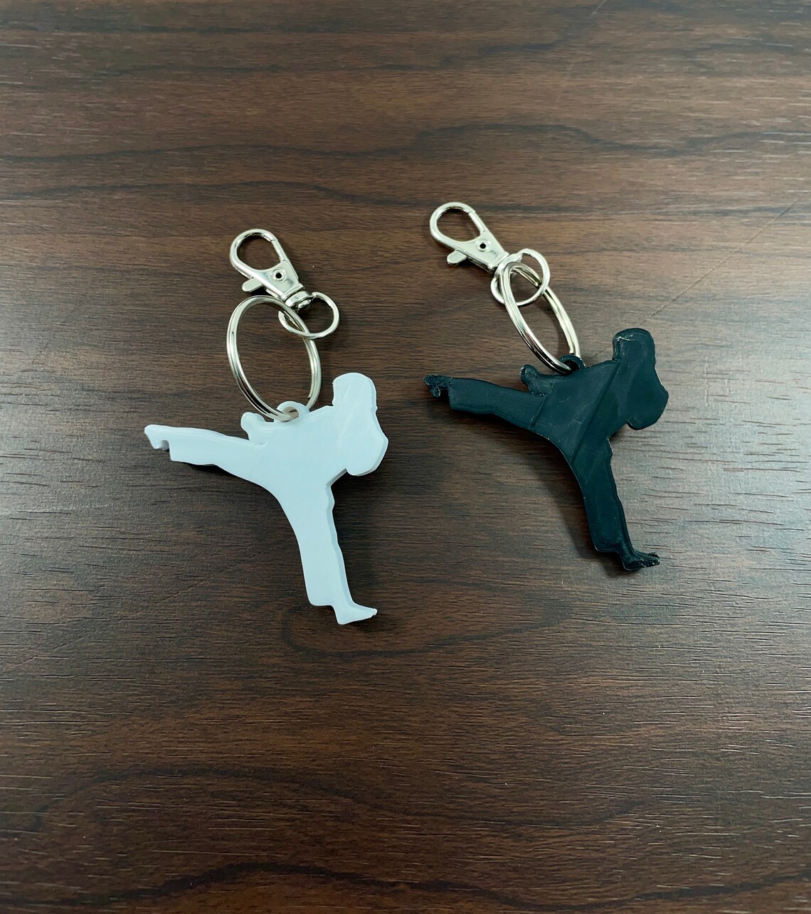 Guy Kicking Karate Keychain Martial Arts Accessory Custom - Etsy