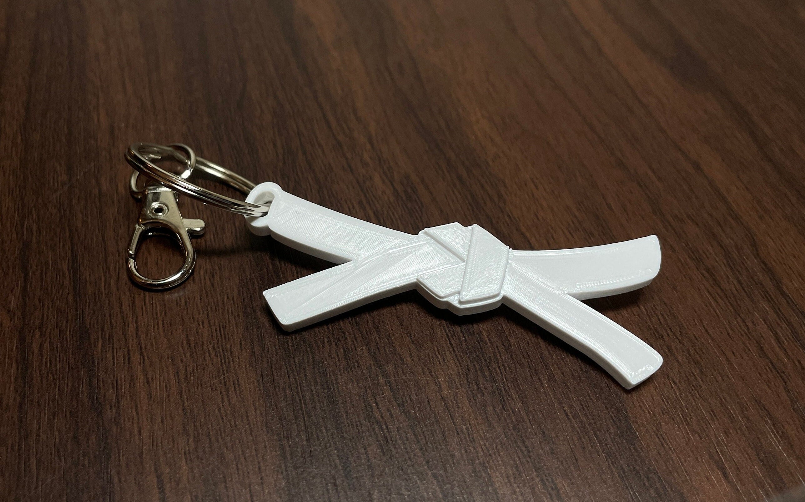 Karate Belt Keychain, Martial Arts Accessory, Custom Belt Rank Color ...