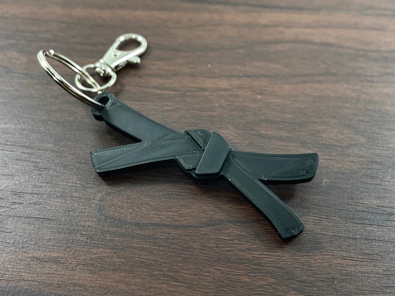 Karate Belt Keychain, Martial Arts Accessory, Custom Belt Rank Color ...