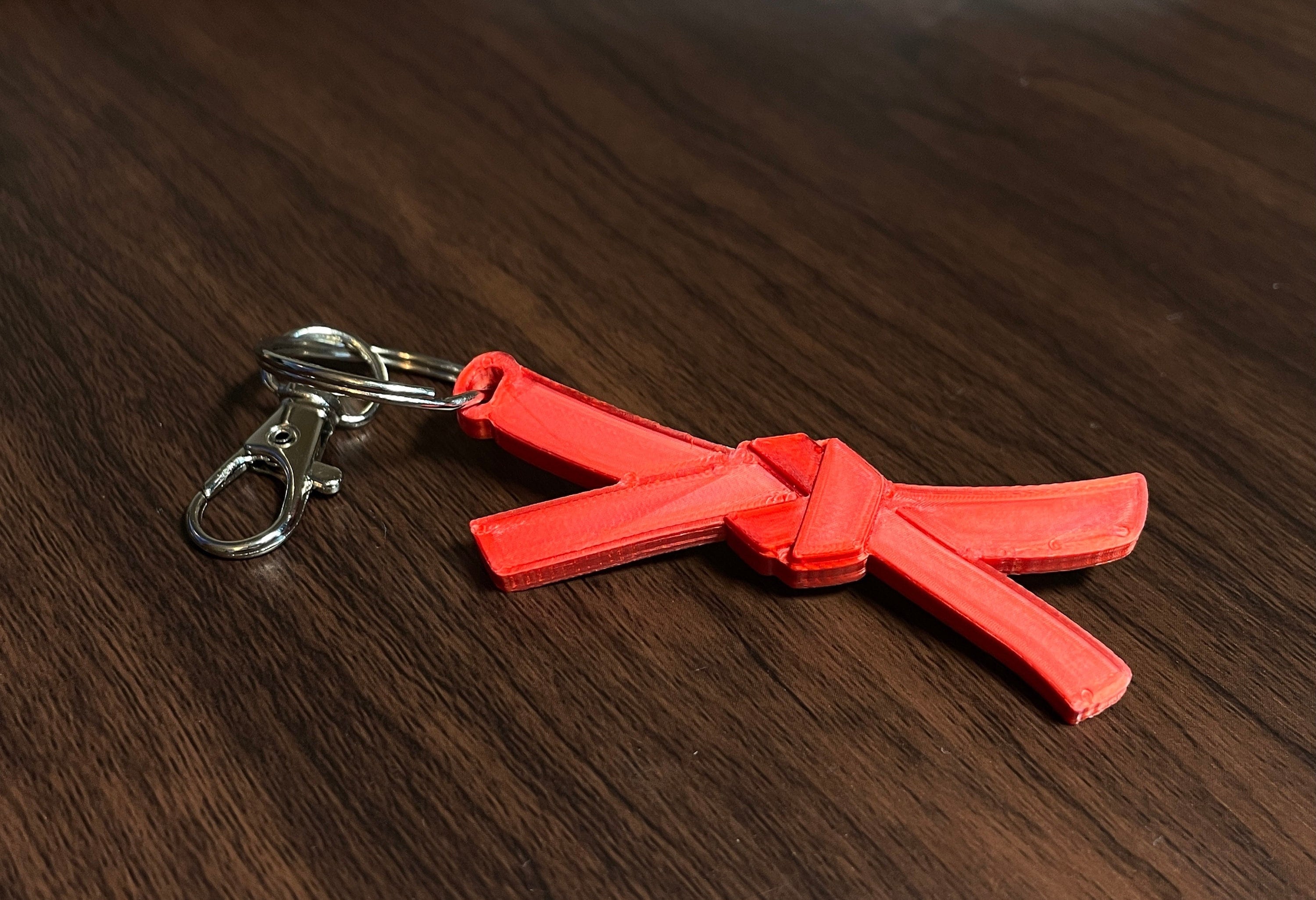 Karate Belt Keychain, Martial Arts Accessory, Custom Belt Rank Color ...