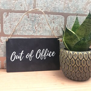 Out of Office Sign - Hang on Your Office Door, Notice You're Not In, Be ...
