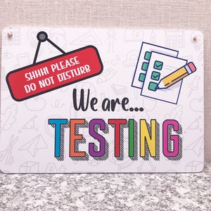 Test in Progress | Do Not Disturb | Classroom Sign - Etsy