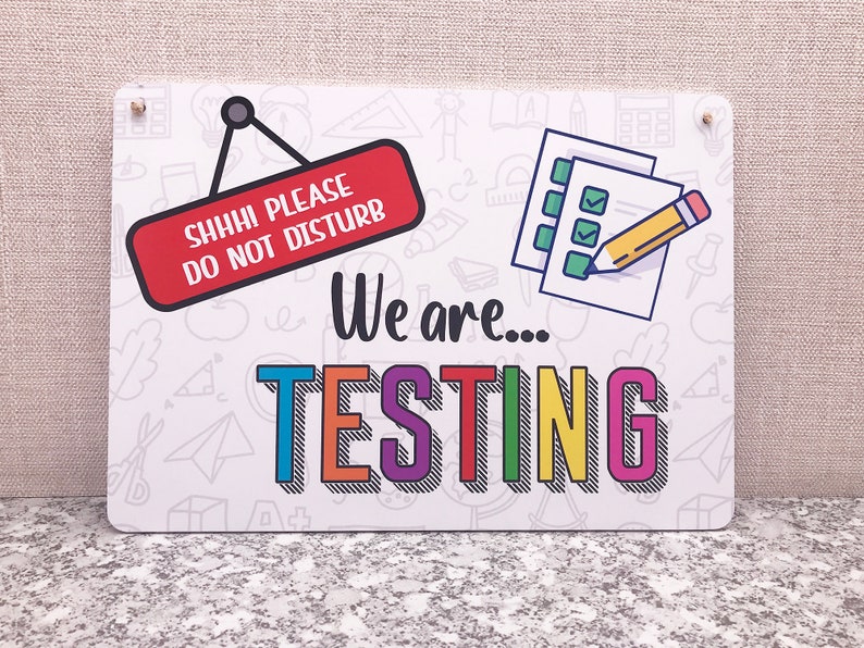 Test in Progress Do Not Disturb Classroom Sign - Etsy