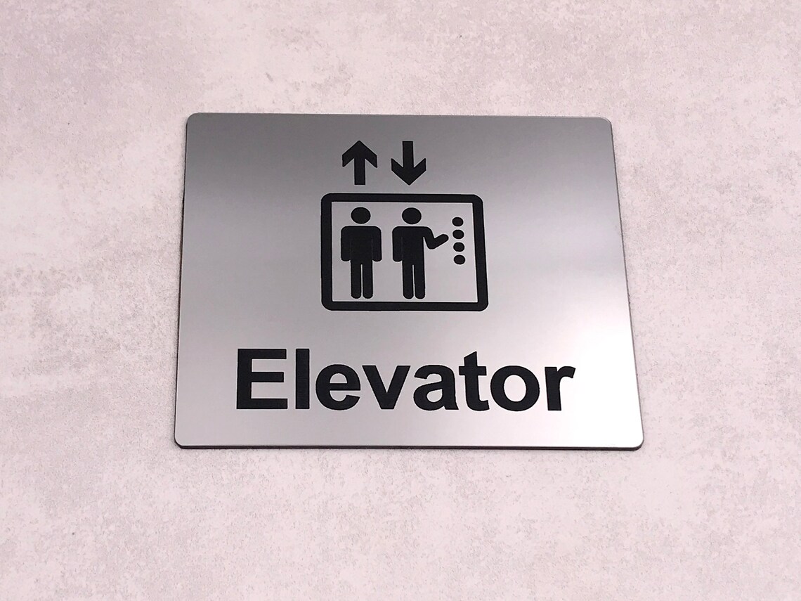 Elevator Sign Adhesive Sticker Notice - Etsy