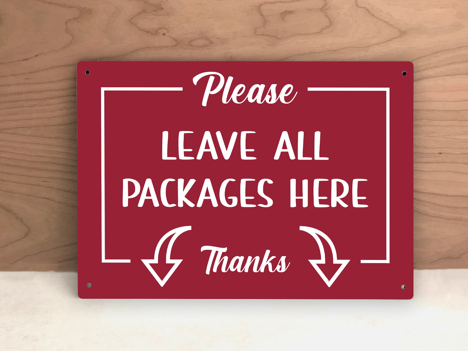 Parcel & Delivery Sign Please Leave Packages Here Notice | Etsy Canada