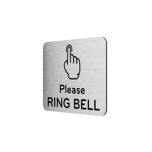 Please Ring Bell Sign: Gold Adhesive Acrylic Notice - Etsy
