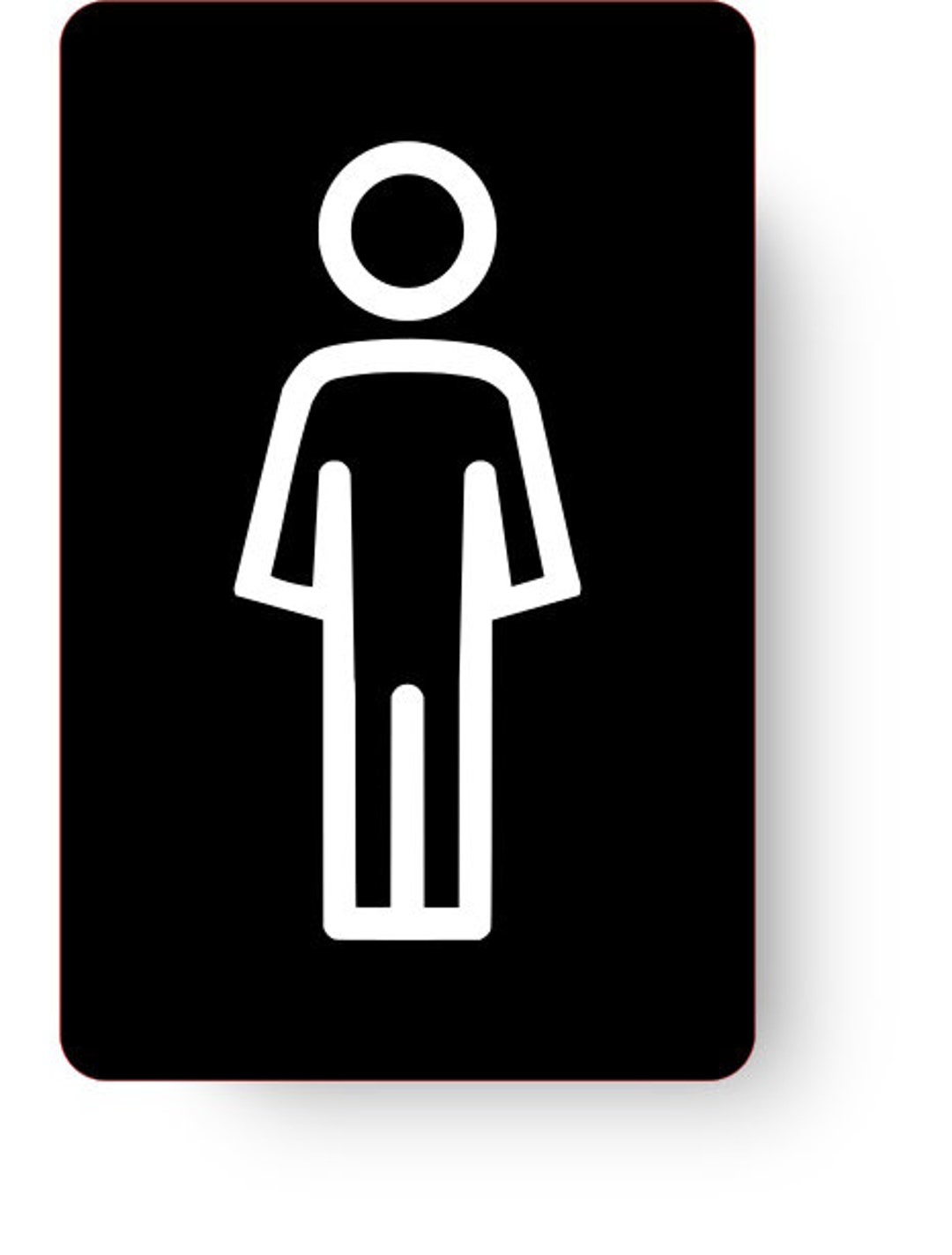 Gent's Men's Male Toilet Sign: Elevate Your Restroom Decor in Black and ...